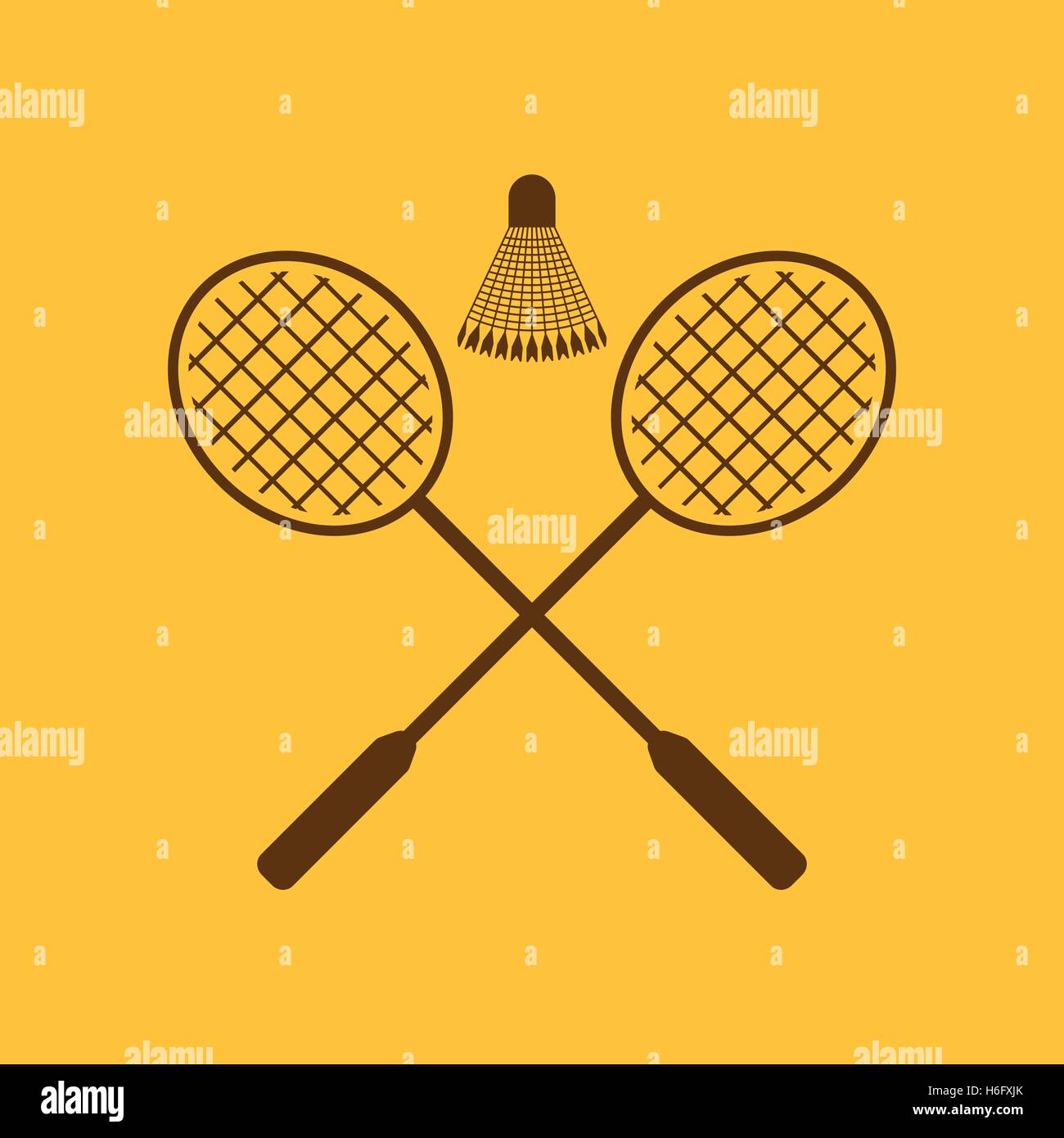 The badminton icon. Sport symbol. Flat Vector illustration Stock Vector ...