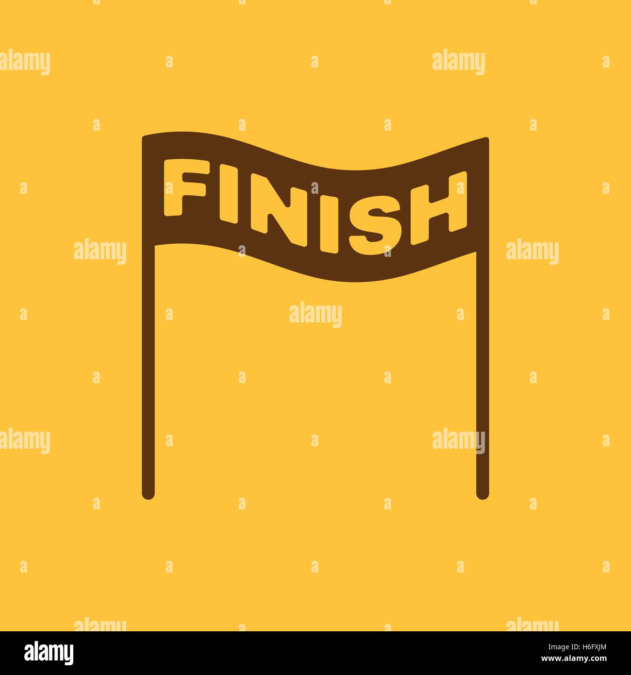 The finish icon. Finish symbol. Flat Vector illustration Stock Vector ...