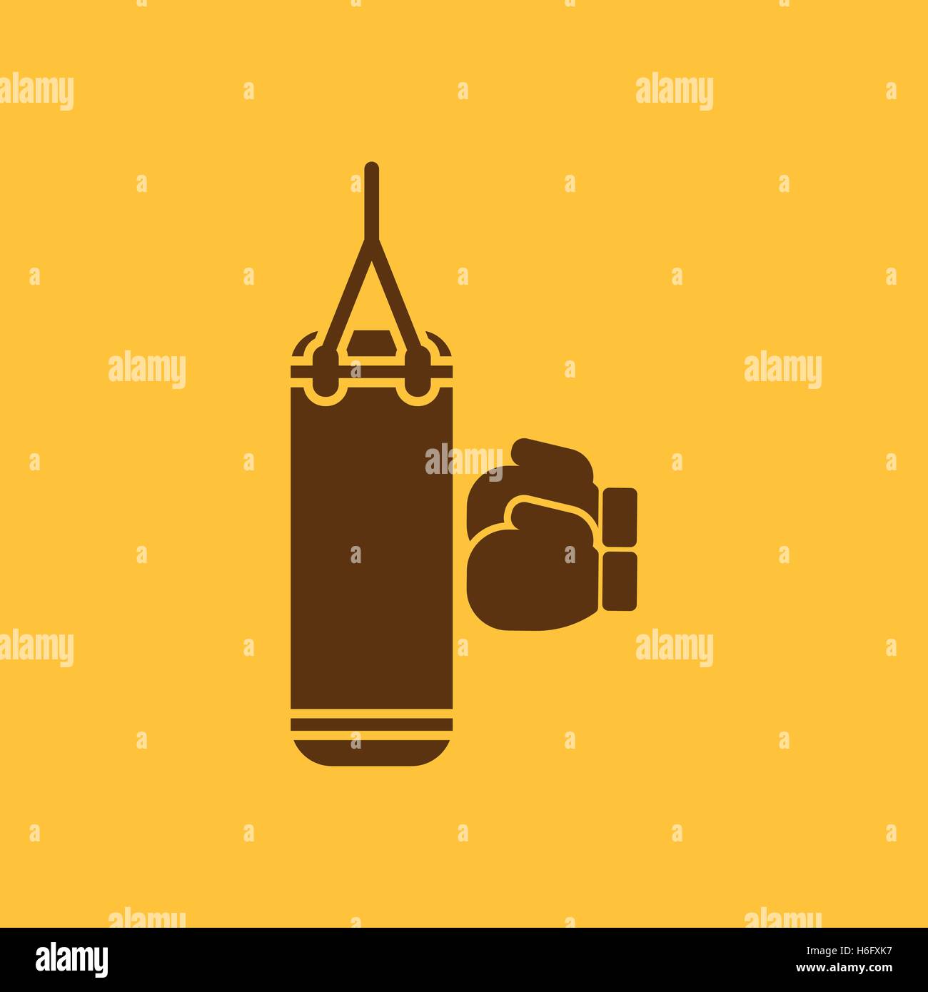 The boxing icon. Sport symbol. Flat Vector illustration Stock Vector ...