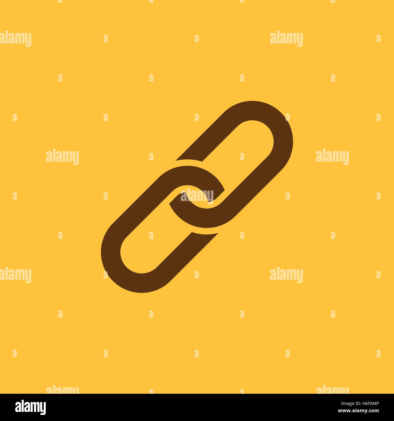 The link icon. Linked symbol. Flat Vector illustration Stock Vector ...