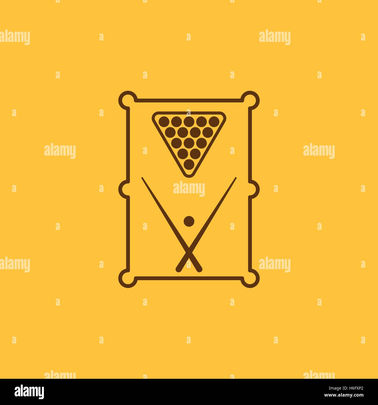 The billiard table icon. Game symbol. Flat Vector illustration Stock ...