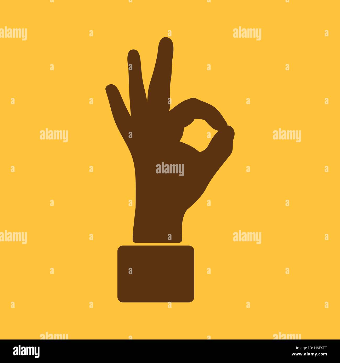 The OK icon. Okay symbol. Flat Vector illustration Stock Vector Image ...