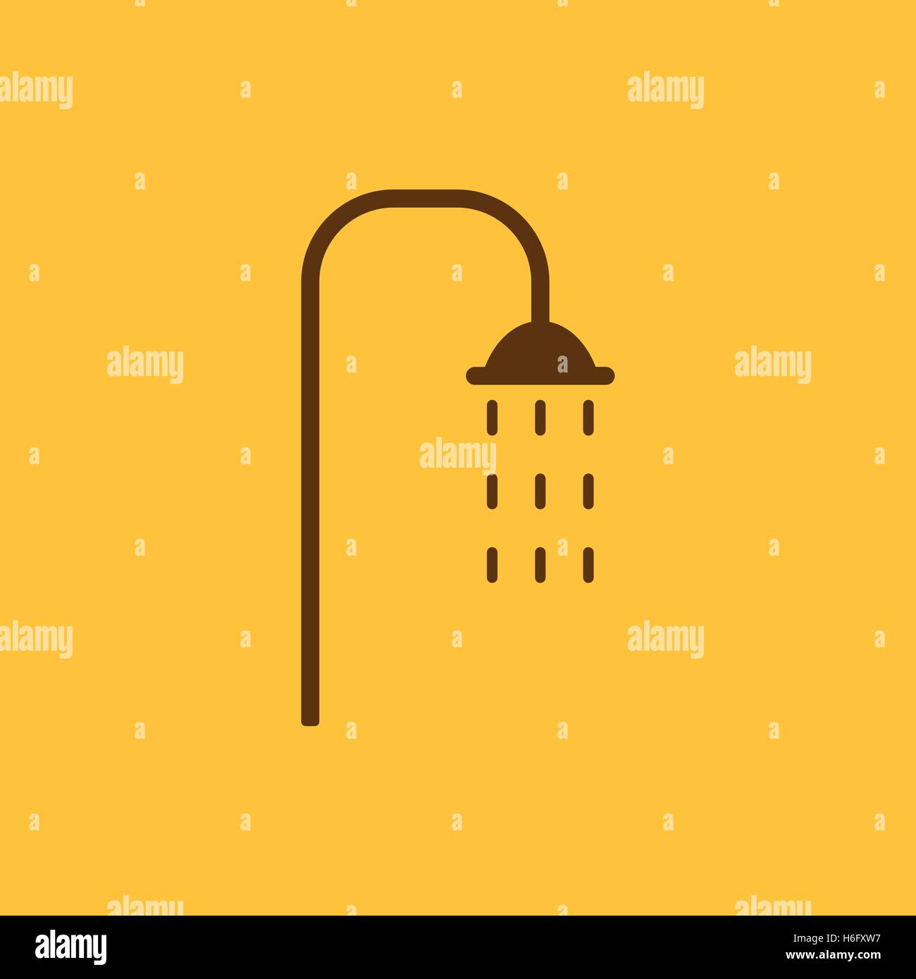 The shower icon. Bathroom symbol. Flat Vector illustration Stock Vector ...