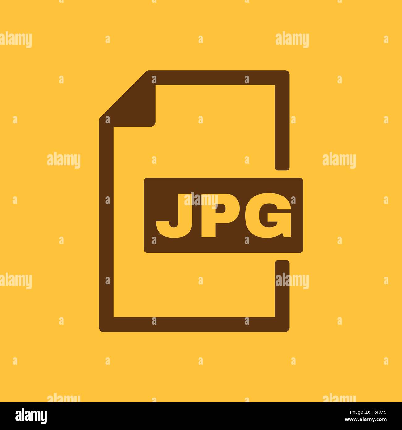 The JPG icon. File format symbol. Flat Vector illustration Stock Vector ...