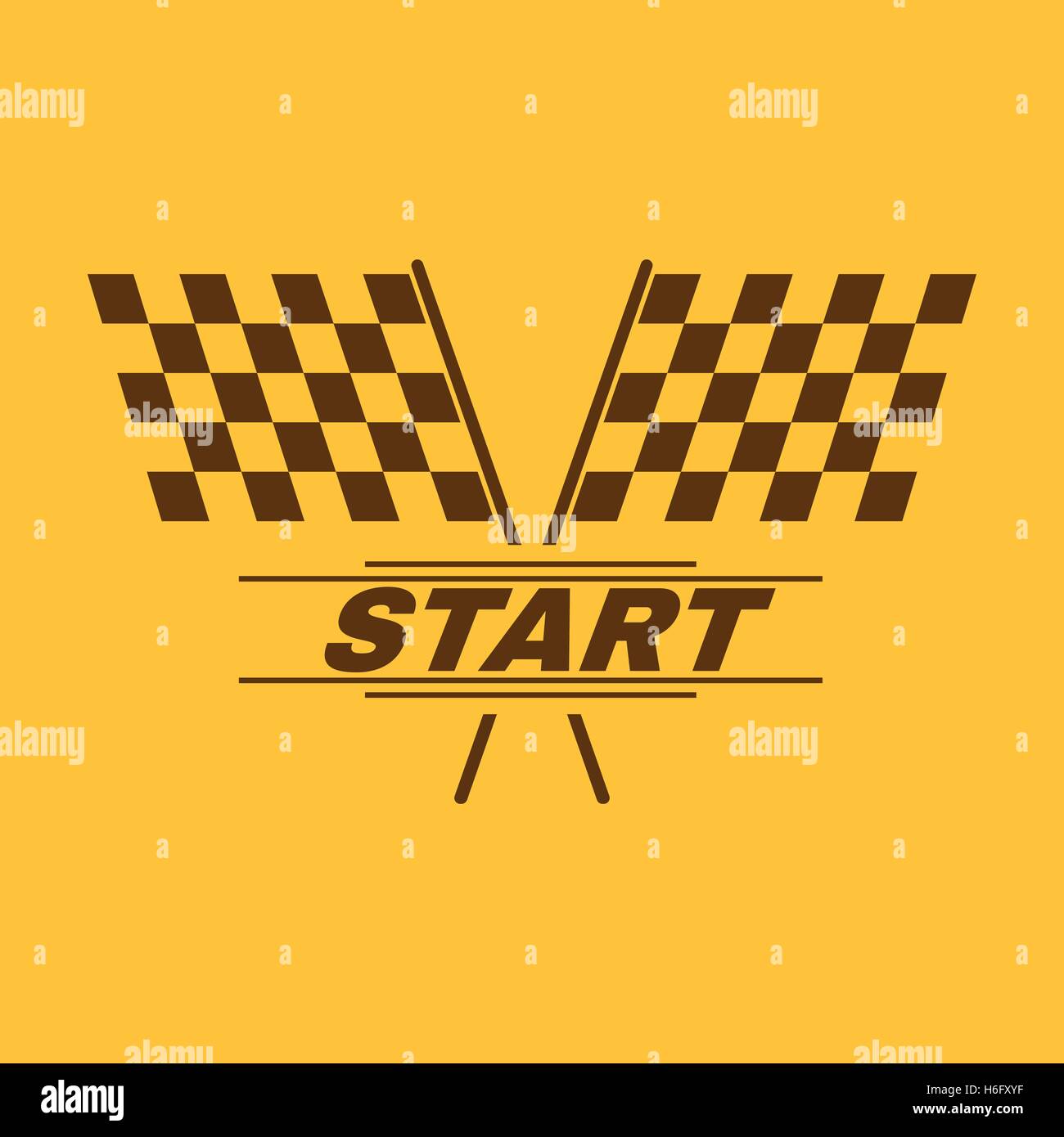 The start icon. Start symbol. Flat Vector illustration Stock Vector ...