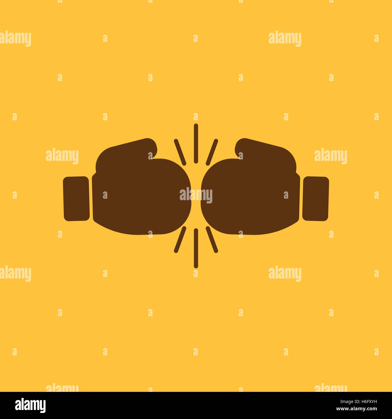 The boxing icon. Sport symbol. Flat Vector illustration Stock Vector ...