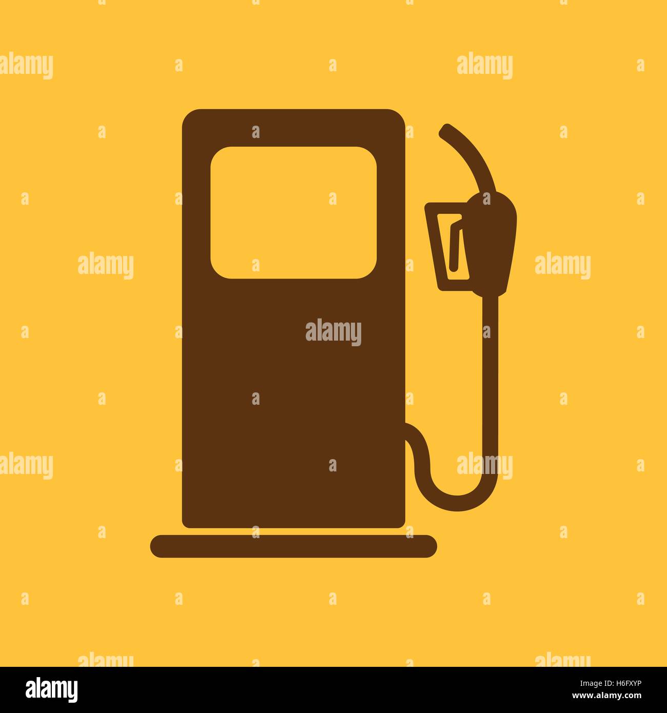 The gas station icon. Gasoline and diesel fuel symbol. Flat Vector ...