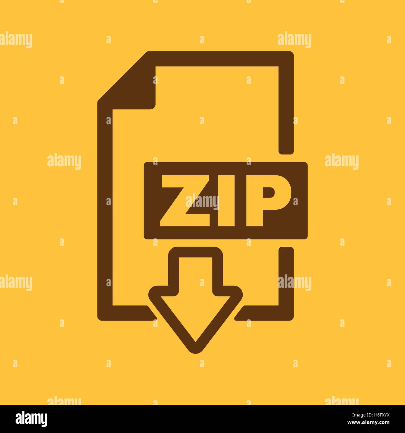 The ZIP file icon. Archive, compressed symbol. Flat Vector illustration ... The ZIP file icon. Archive, compressed symbol. Flat Vector illustration ...