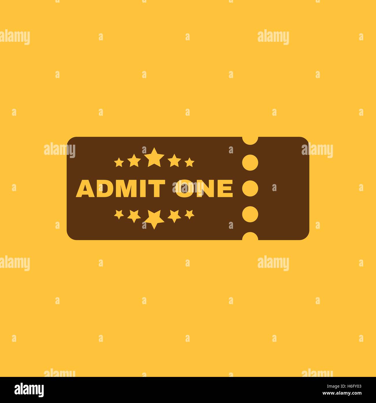 The ticket icon. Ticket symbol. Flat Vector illustration Stock Vector ...