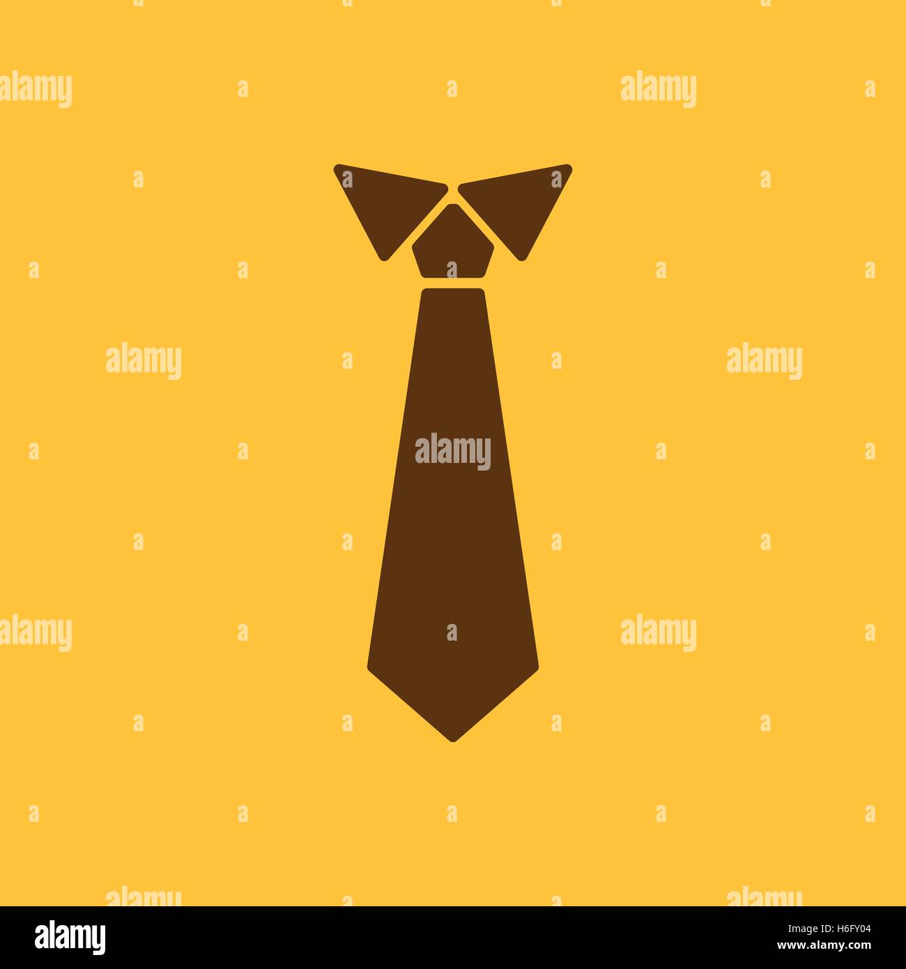 The tie icon. Necktie and neckcloth symbol. Flat Vector illustration ...