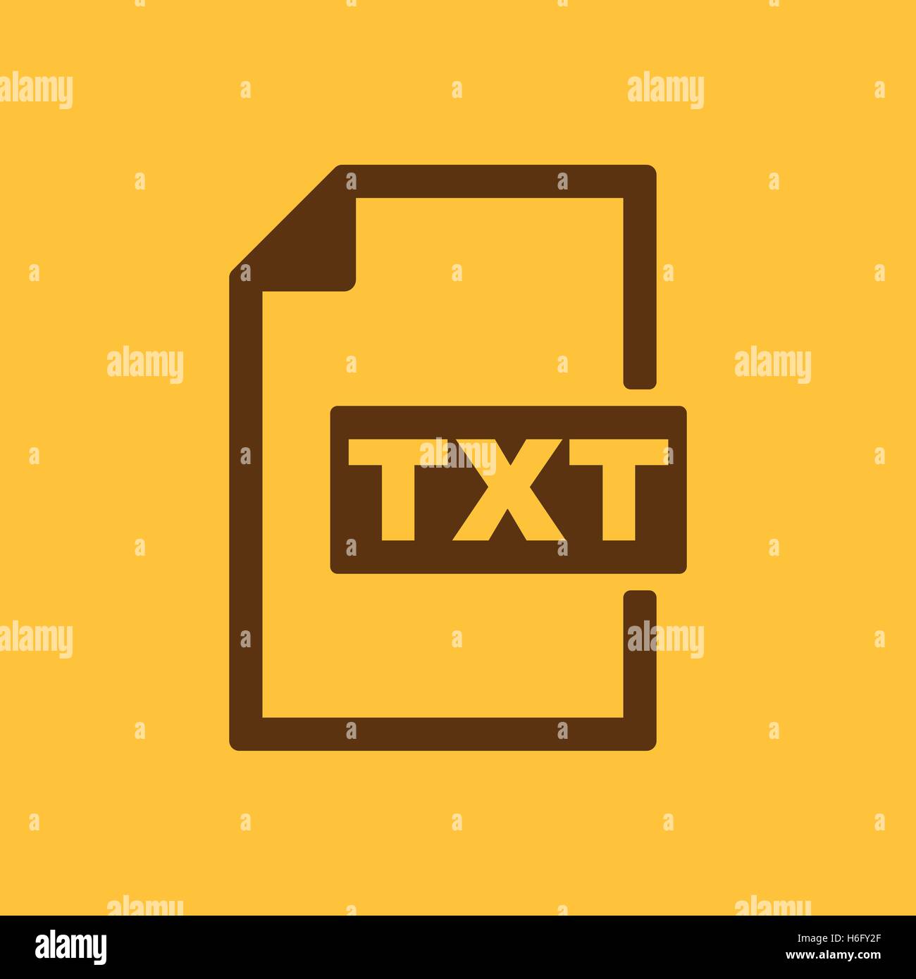 The TXT icon. Text file format symbol. Flat Vector illustration Stock ...
