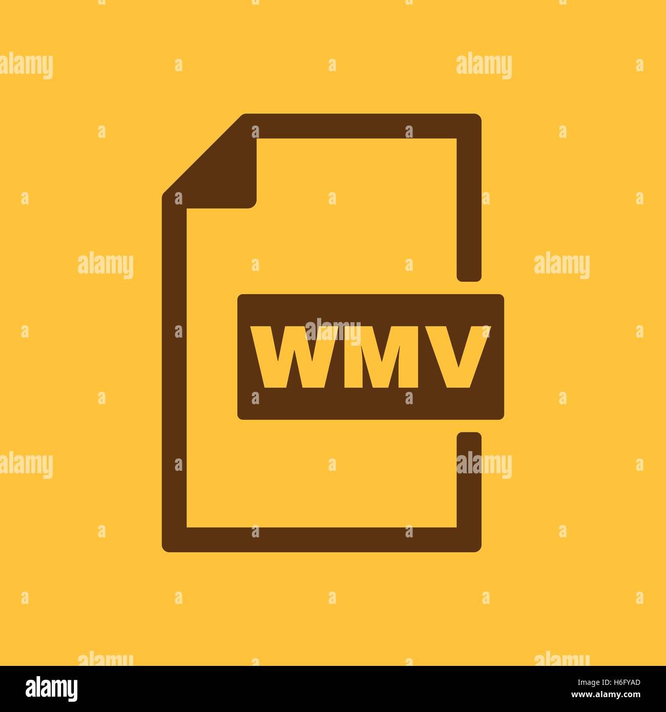 The WMV icon. Video file format symbol. Flat Vector illustration Stock ...