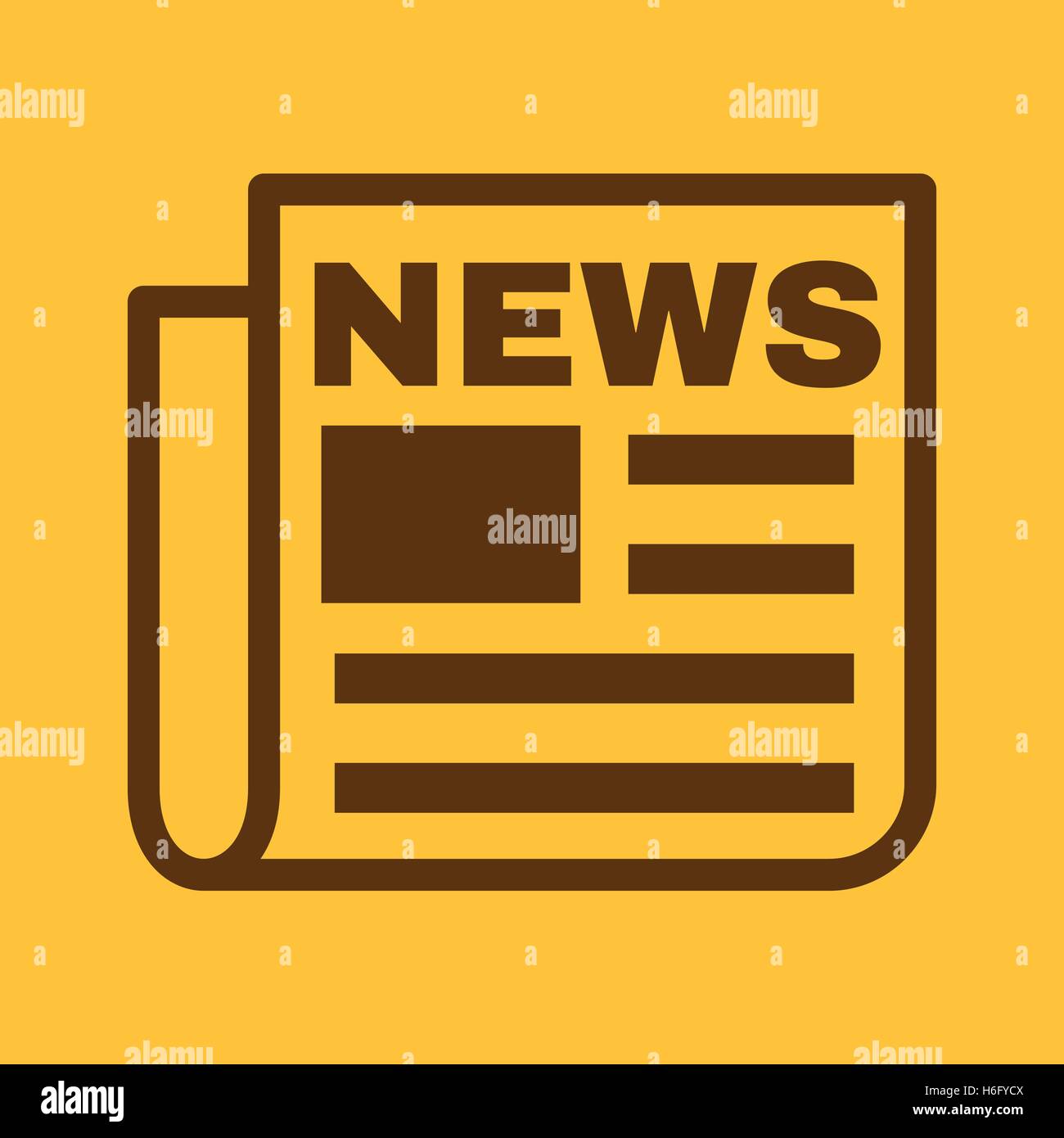 The news icon. Newspaper symbol. Flat Vector illustration Stock Vector ...