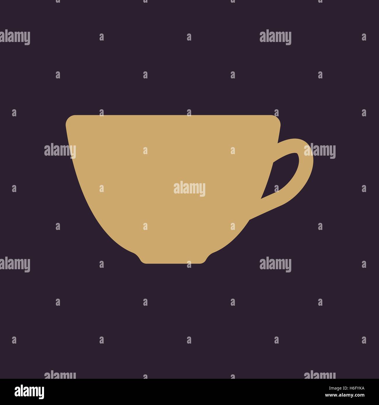 The cup icon. Tea symbol. Flat Stock Vector Image & Art - Alamy