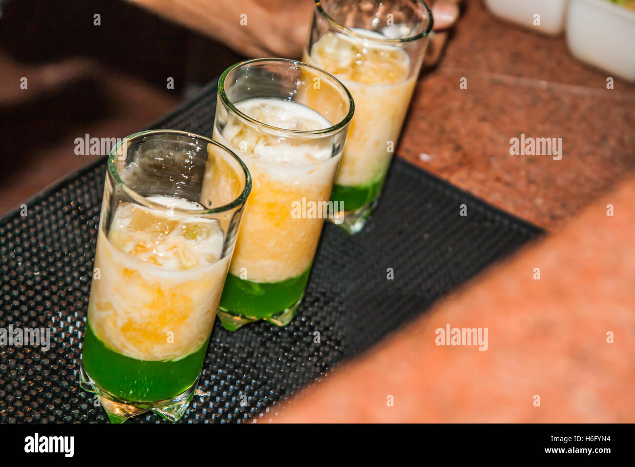 Three layered cocktail hi-res stock photography and images - Alamy