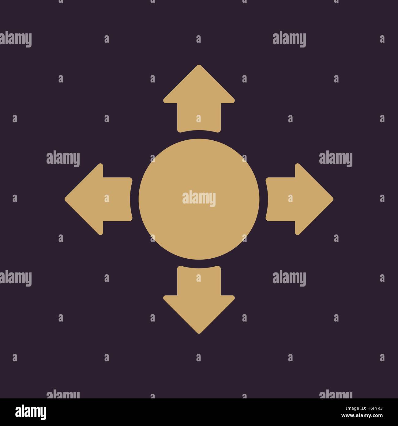 The arrow icon. Search symbol. Flat Stock Vector Image & Art - Alamy