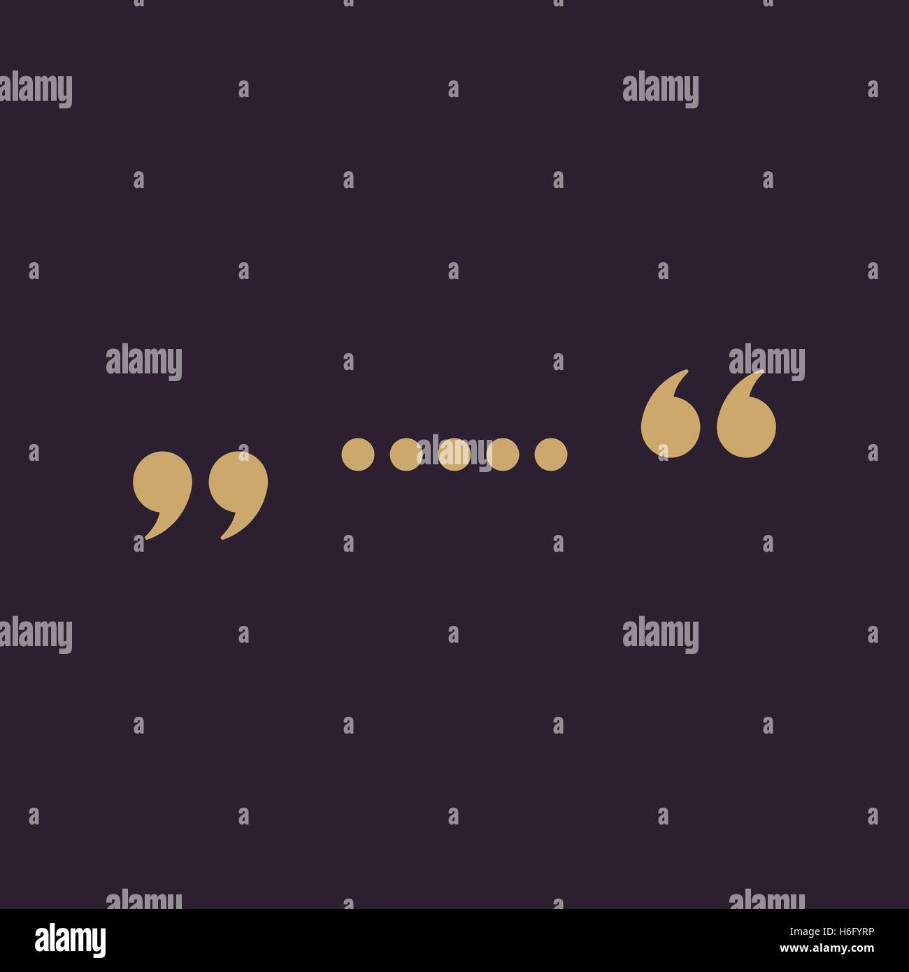 The quote icon. Quotation symbol. Flat Stock Vector Image & Art - Alamy