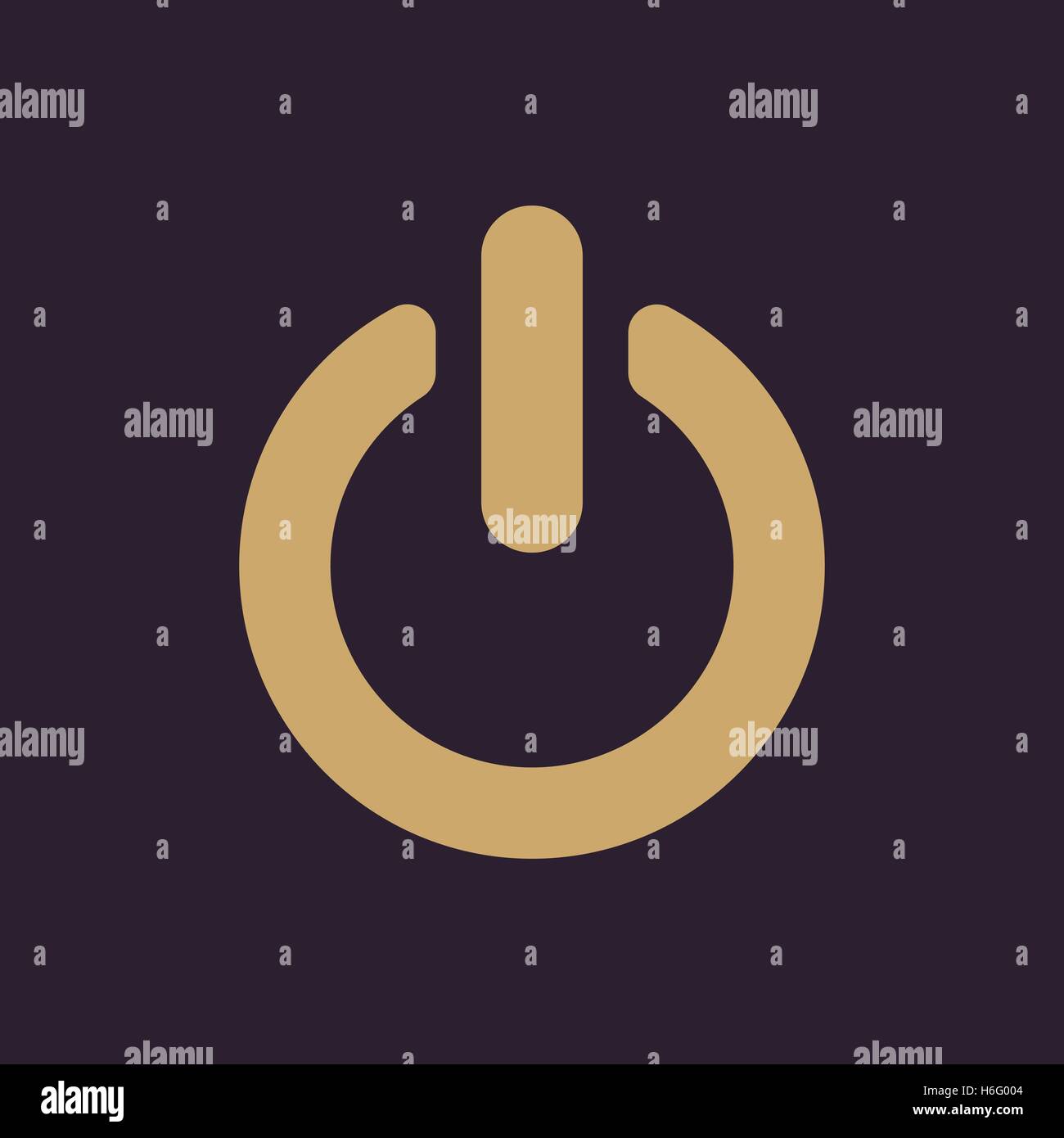 The power icon. Power symbol. Flat Stock Vector Image & Art - Alamy