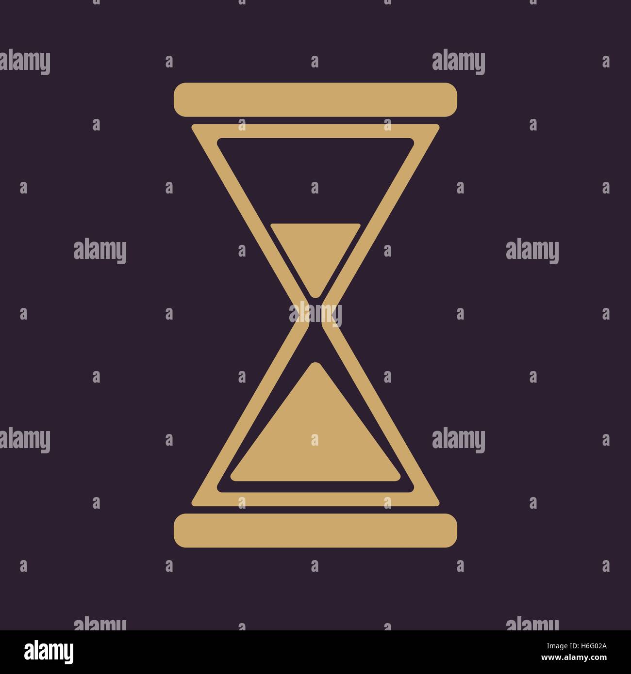 Hourglass icon time tool instrument hi-res stock photography and images ...