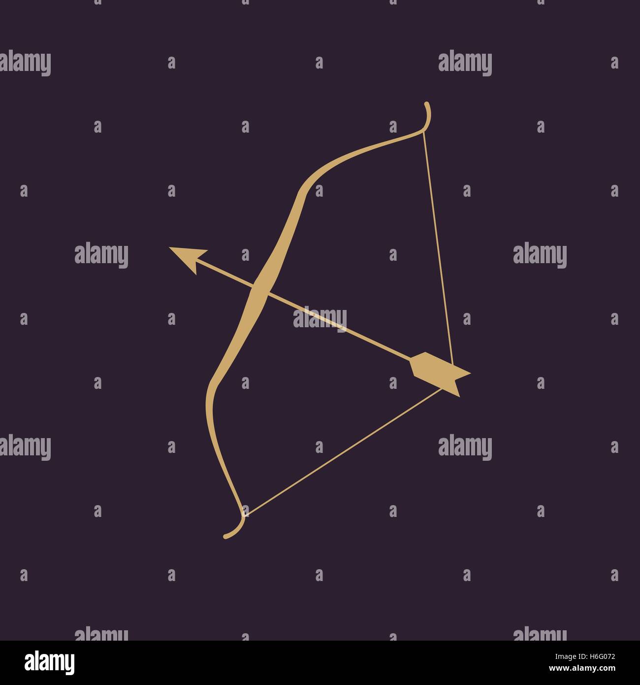 The bow icon. Bow symbol. Flat Stock Vector Image & Art - Alamy