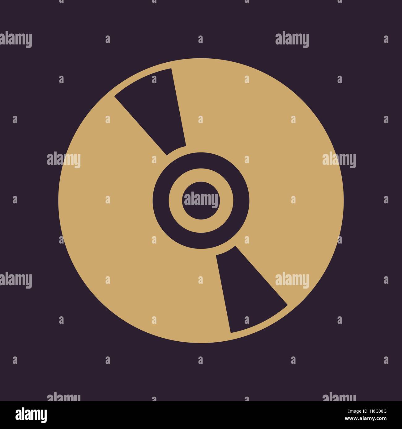 The cd icon. Compact disk symbol. Flat Stock Vector Image & Art - Alamy