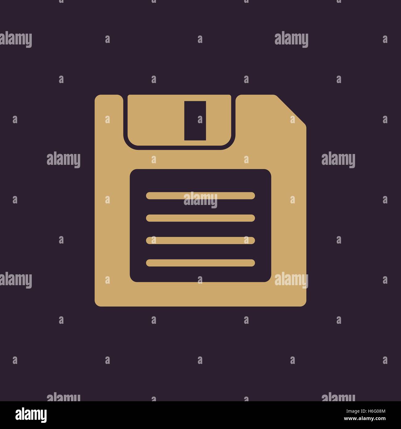 The floppy disk icon. Diskette symbol. Flat Stock Vector Image & Art ...