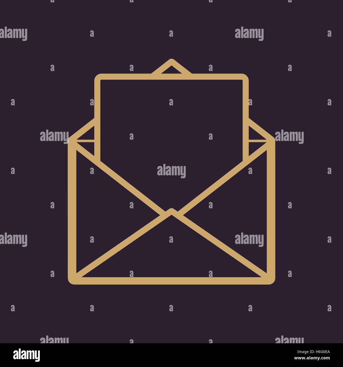 The mail icon. Open Envelope symbol Stock Vector Image & Art - Alamy