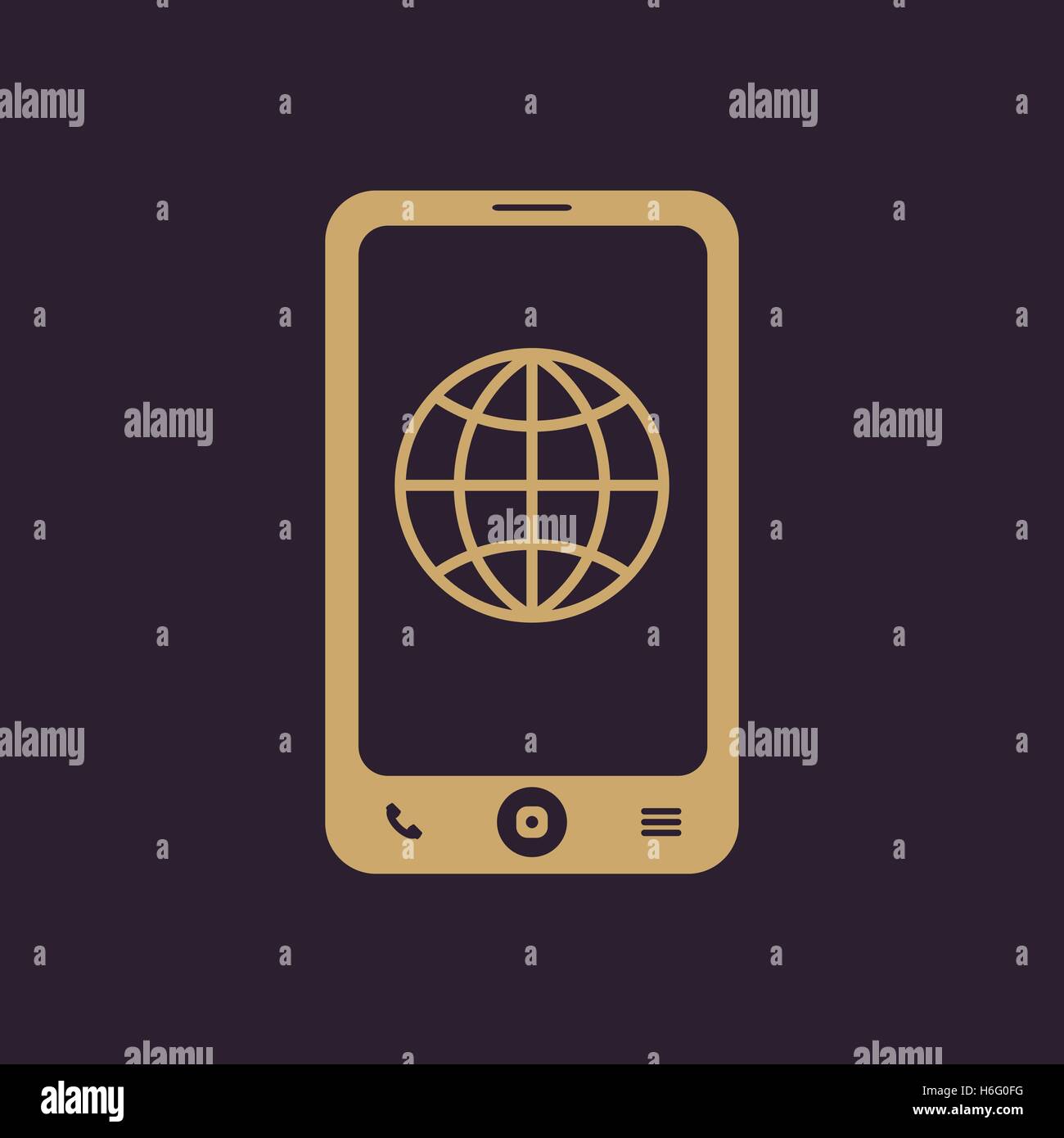 The phone icon. Network symbol. Flat Stock Vector Image & Art - Alamy