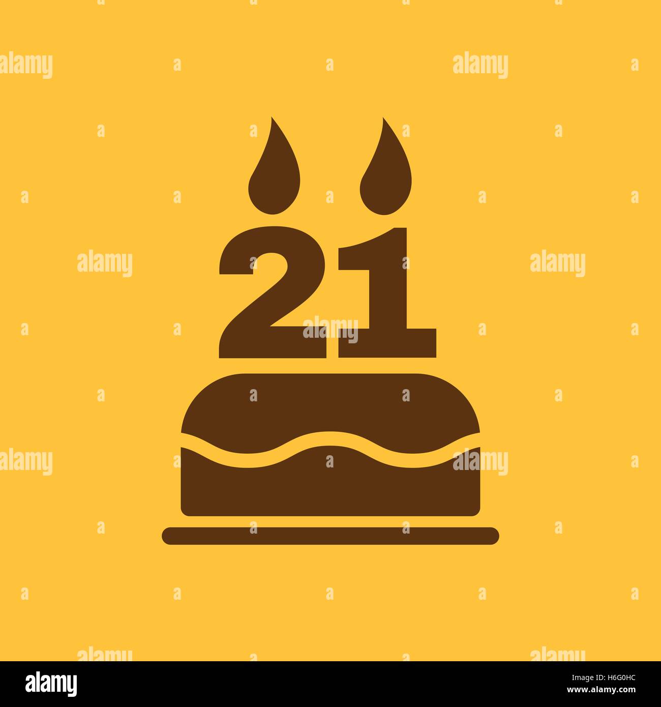 21 birthday icon vector vectors hi-res stock photography and images - Alamy