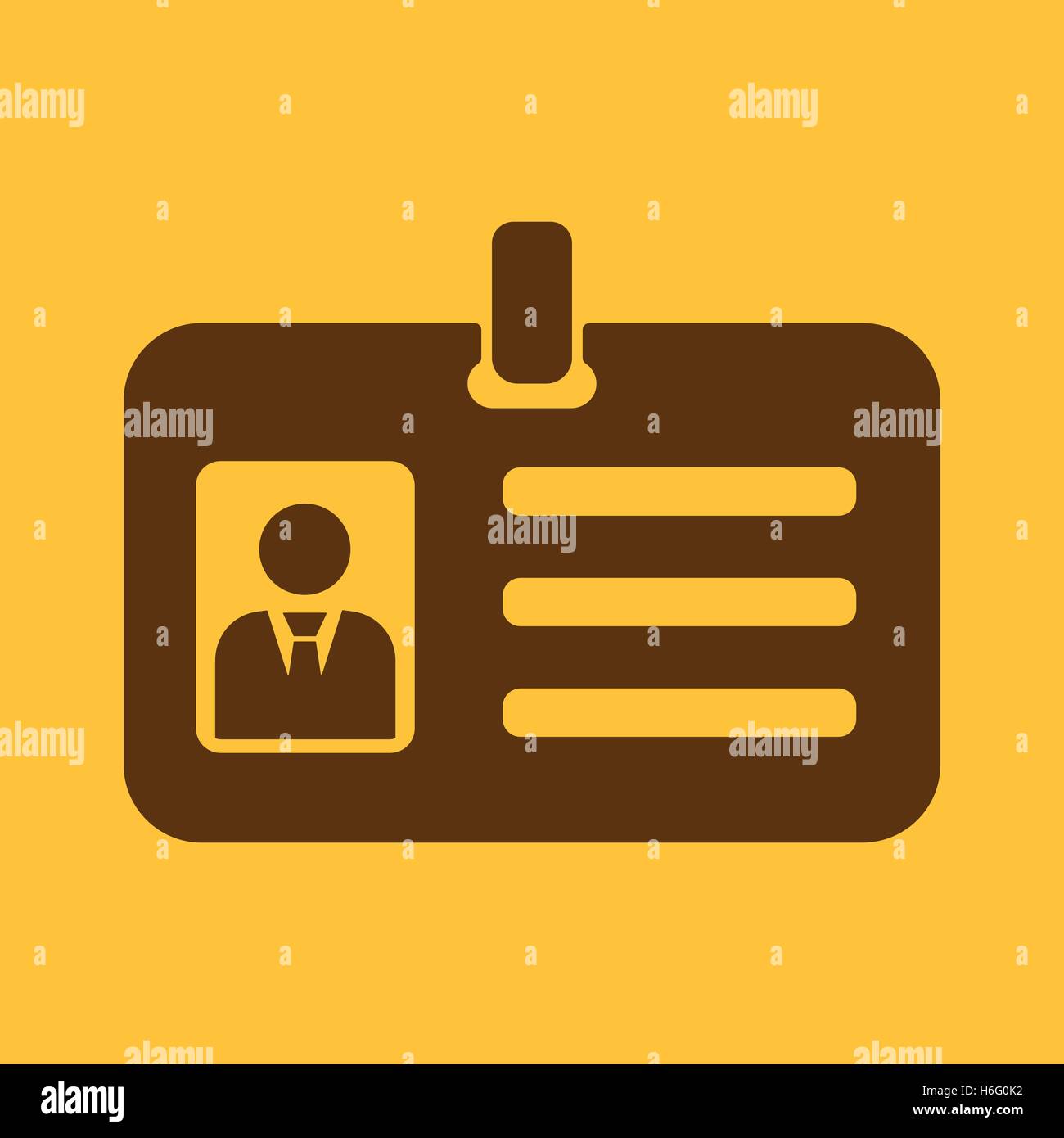 The accreditation icon. Admission and badge, identification, pass ...