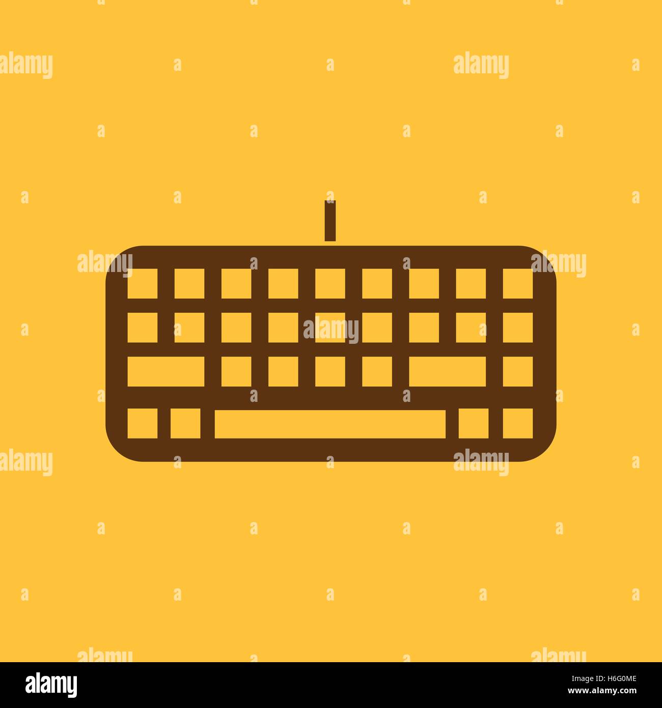 The Keyboard Icon Keypad And Input Typing Communication Symbol Flat Vector Illustration