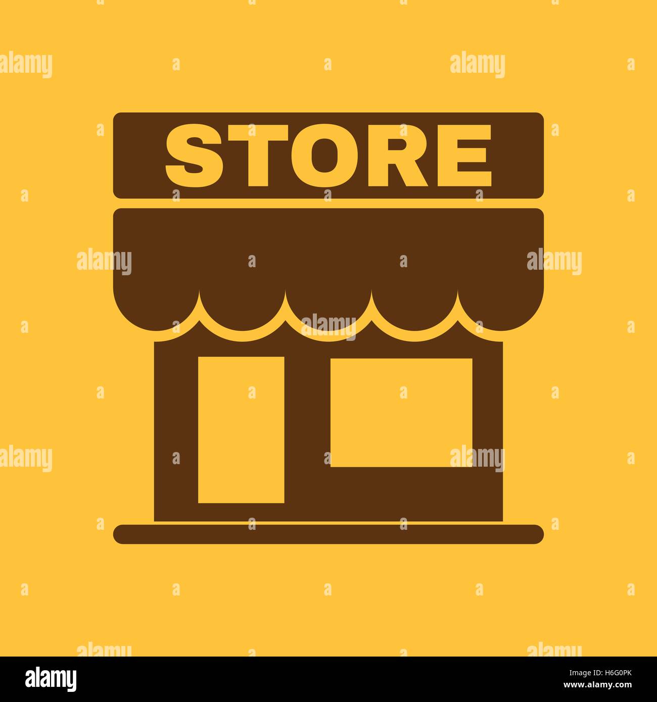 The store icon. Shop and retail, market symbol. Flat Vector ...