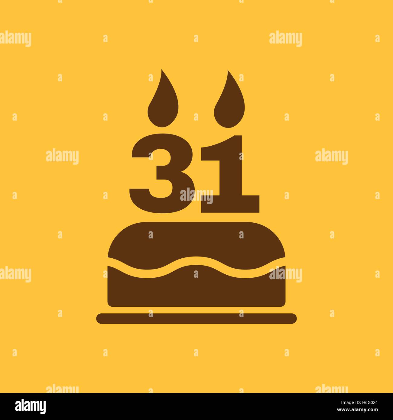 Birthday candles number thirty one hi-res stock photography and images ...