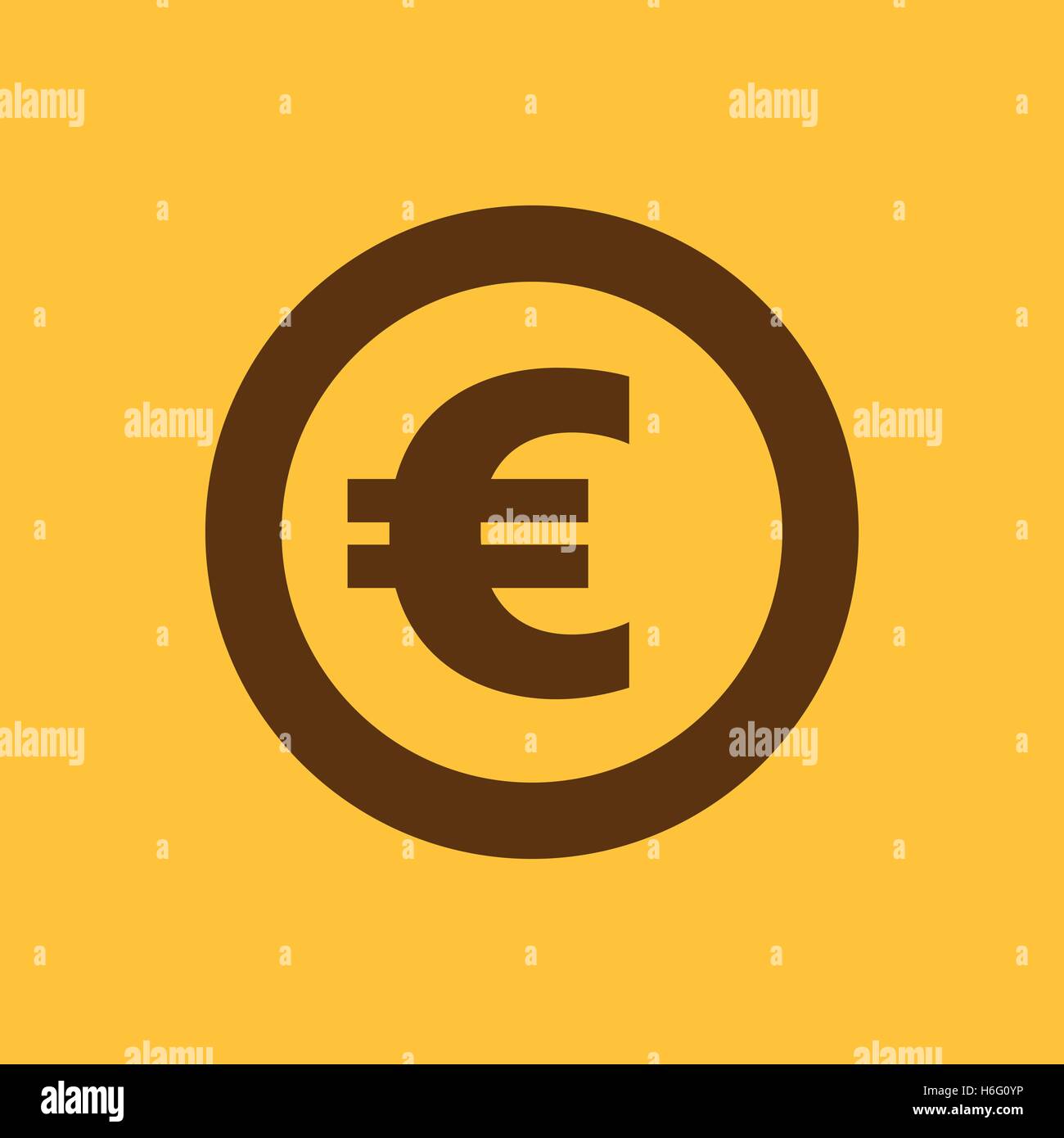 The euro icon. Cash and money, wealth, payment symbol. Flat Vector ...