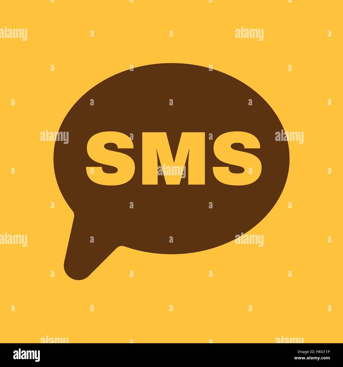 The sms icon. Text message symbol. Flat Vector illustration Stock ...