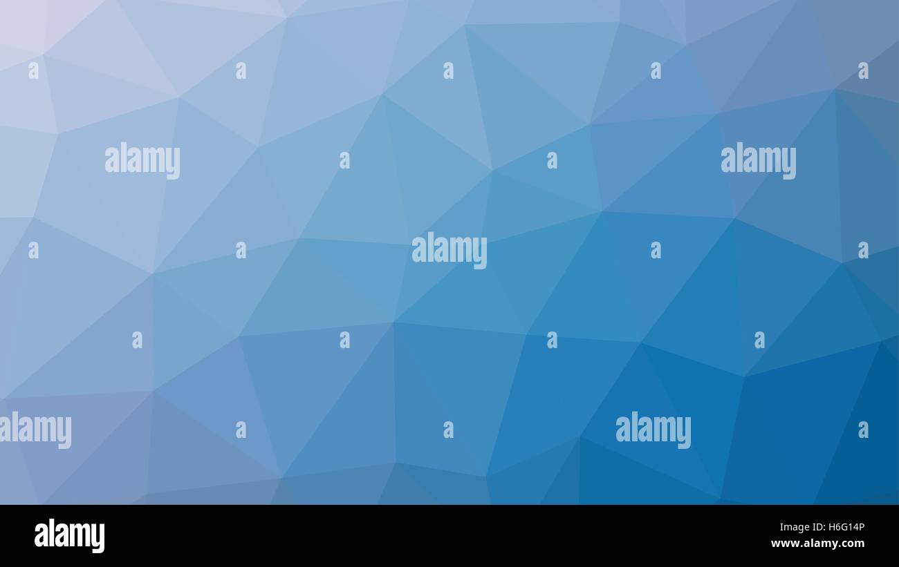 Abstract blue vector gradient lowploly of many triangles background for ...
