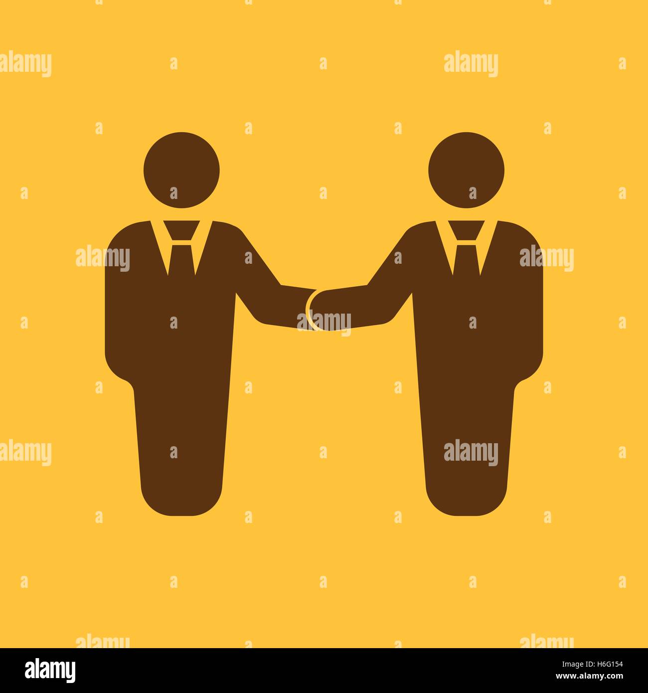 The handshake icon. Partnership and negotiation, cooperation symbol ...