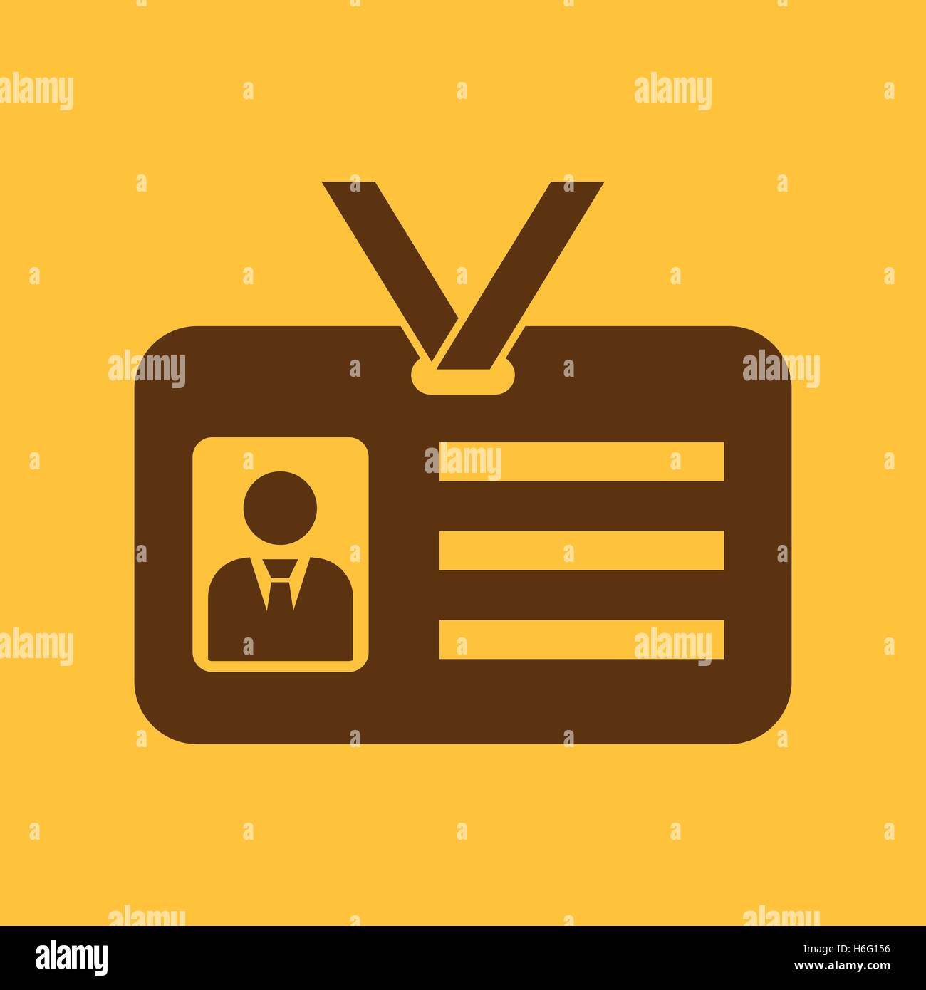 The accreditation icon. Admission and badge, identification, pass ...