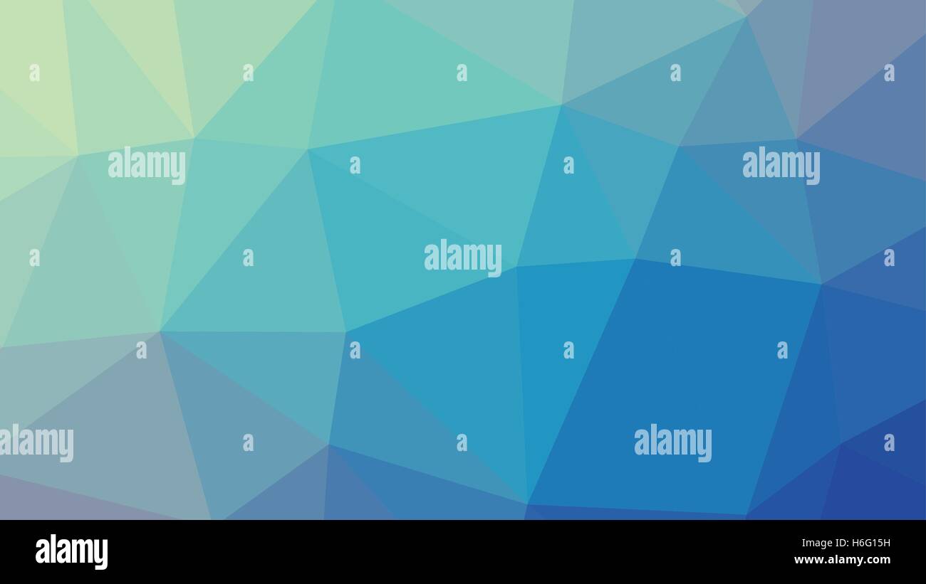 Abstract blue vector gradient lowploly of many triangles background for ...