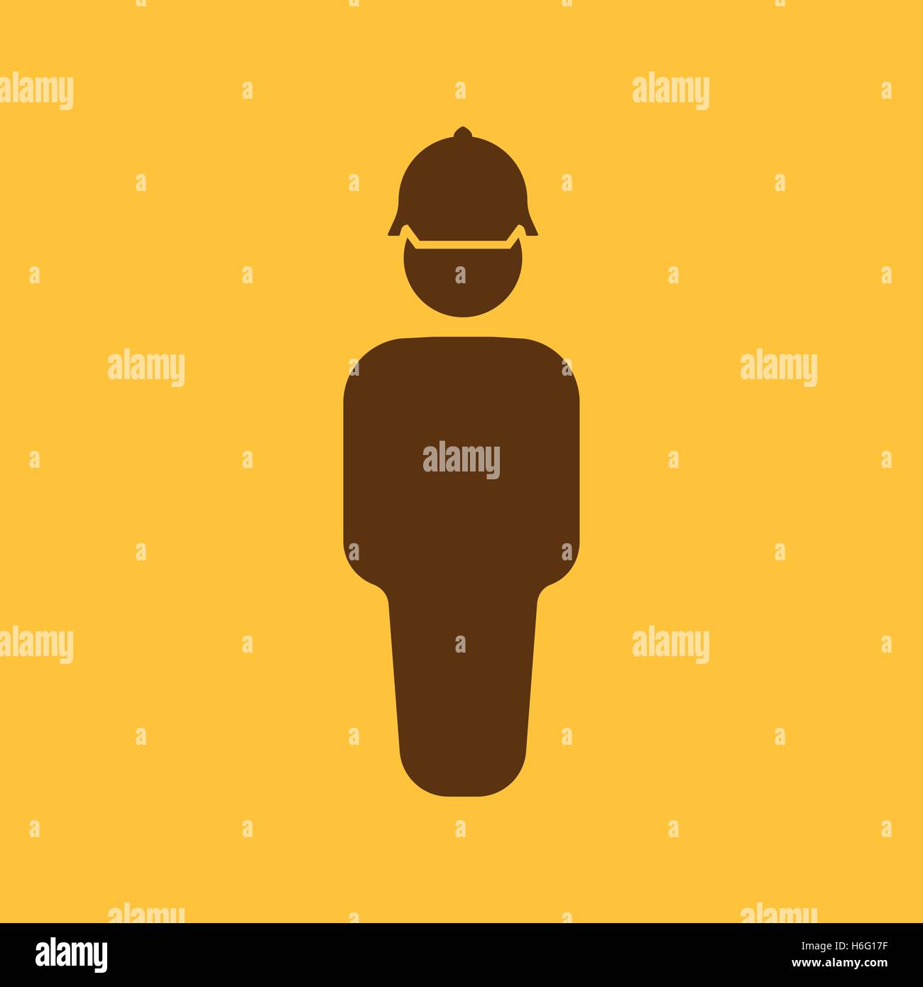 The worker icon. Engineer and repair, technician, builder symbol. Flat ...