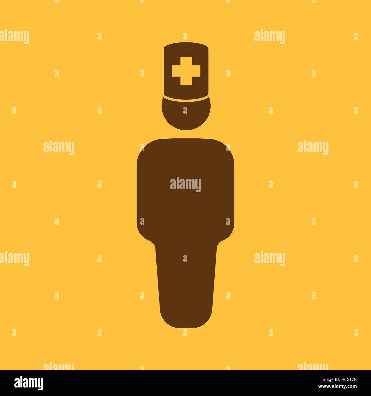 The doctor avatar icon. Physician and practitioner, medicine, hospital ...