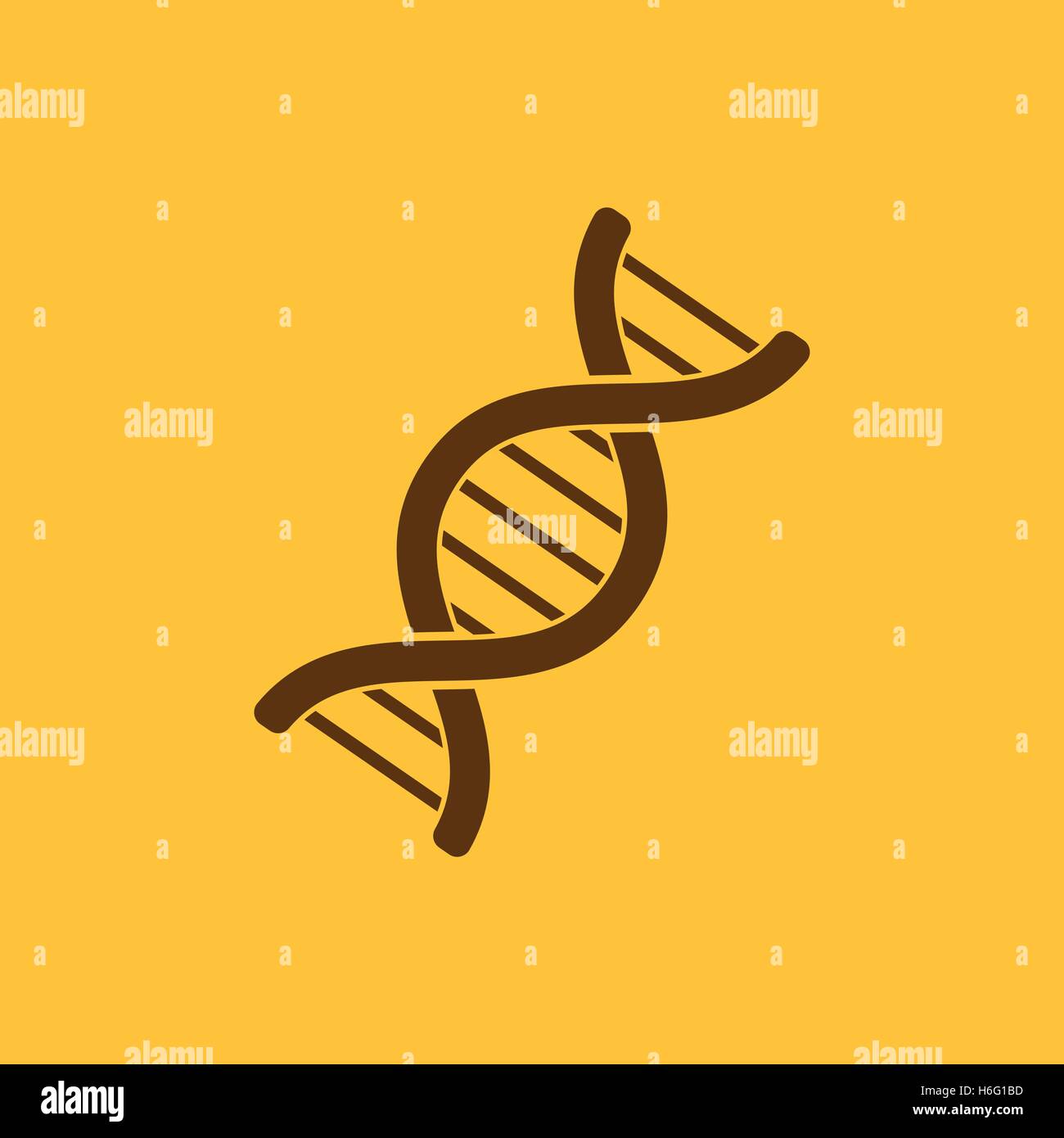 The dna icon. Genetics and medicine, molecule, chromosome, biology ...