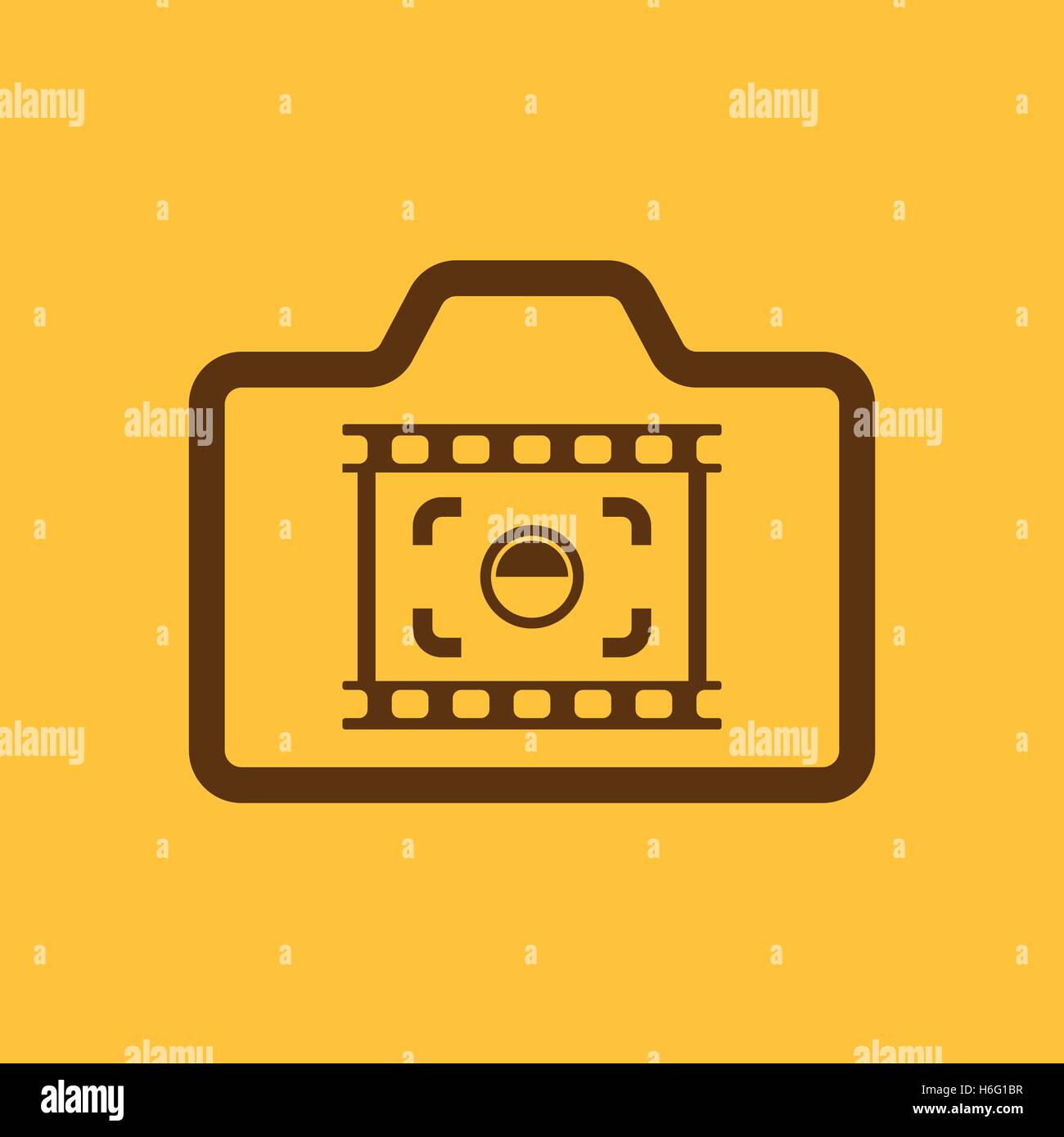 The camera icon. Photo and photographer, film symbol. Flat Vector ...