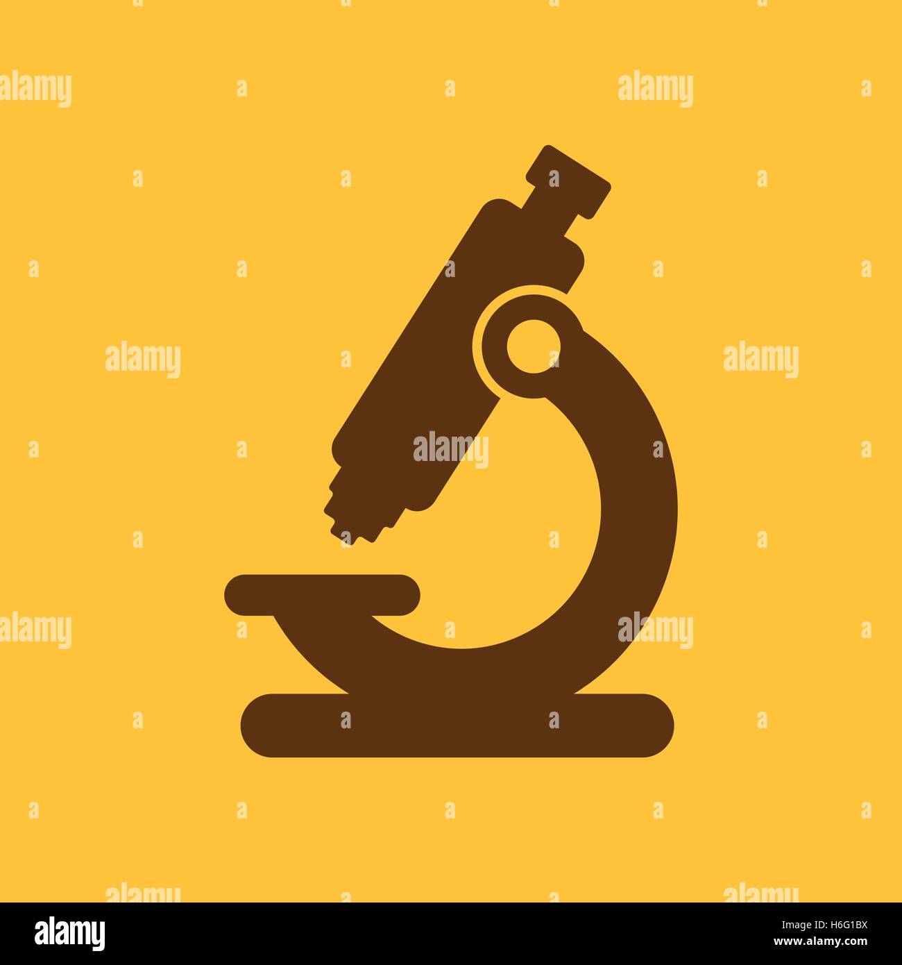 The microscope icon. Medicine and research, laboratory, science symbol ...