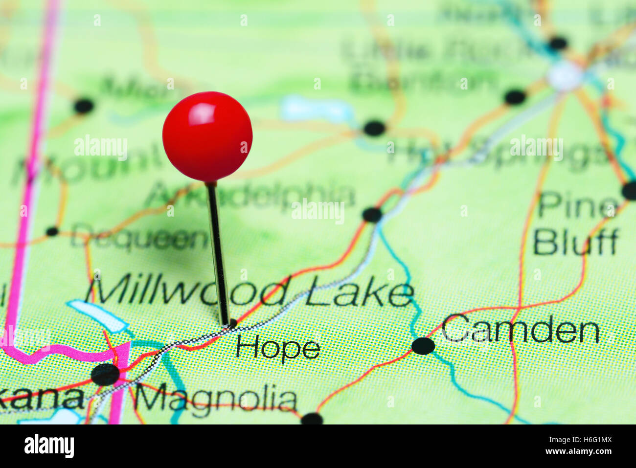 Map of hope hi-res stock photography and images - Alamy