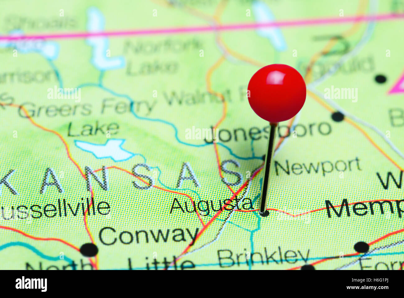 Map of augusta arkansas hi-res stock photography and images - Alamy