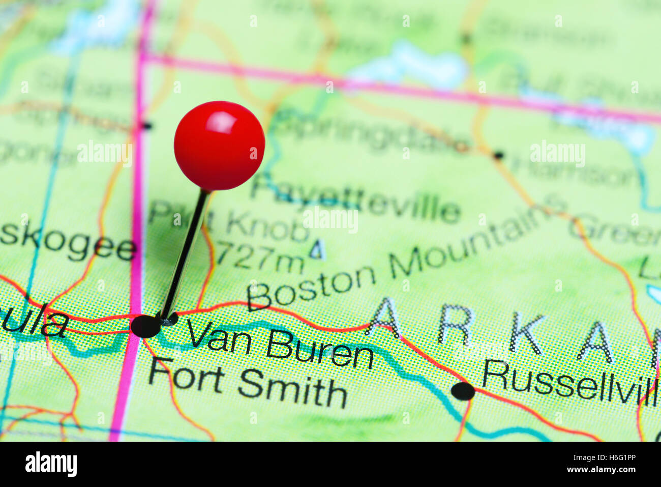 Van map hi-res stock photography and images - Alamy