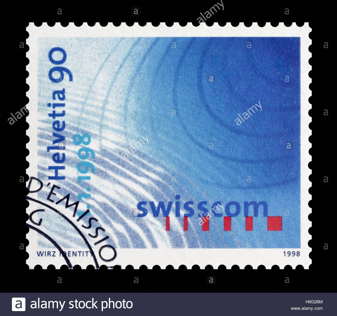 Vintage Switzerland Stamp Retro Stock Photos & Vintage Switzerland ...