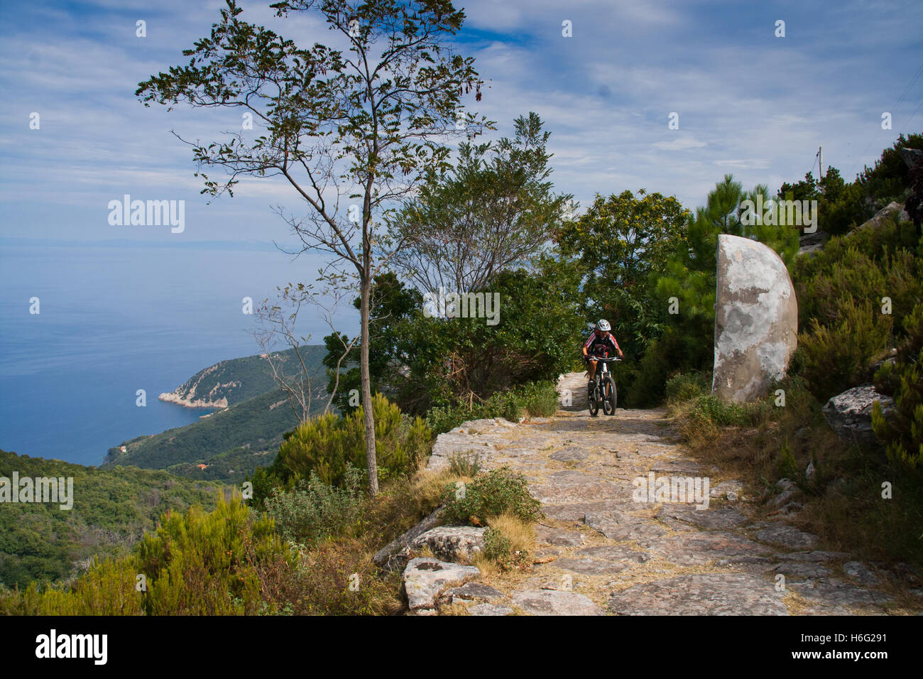 Elba Island, hiking and mountain biking on the trails of Mount Perone ...