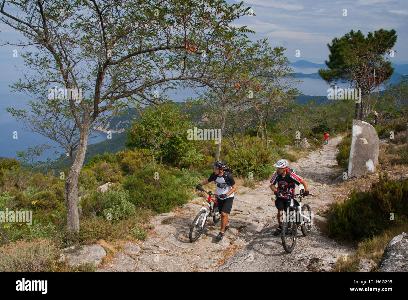 Elba Island, hiking and mountain biking on the trails of Mount Perone ...